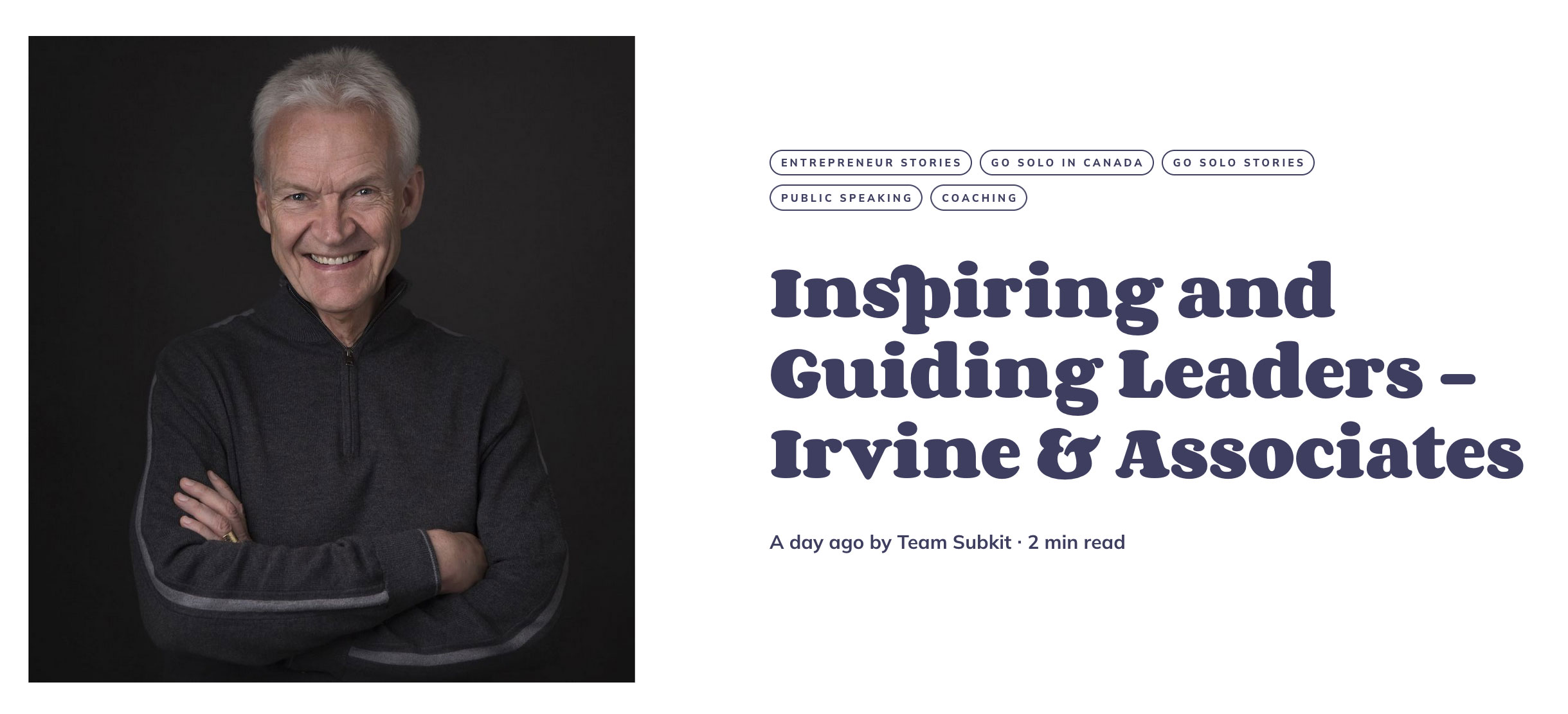 David Irvine - Inspiring and Guiding Leaders - Irvine & Associates. An ...