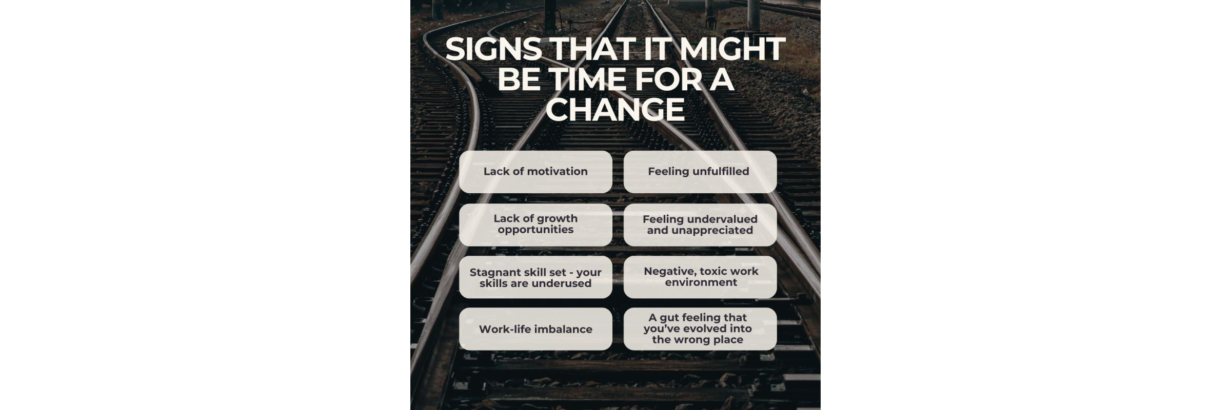 David Irvine - How do you know when it is time for a change in your ...